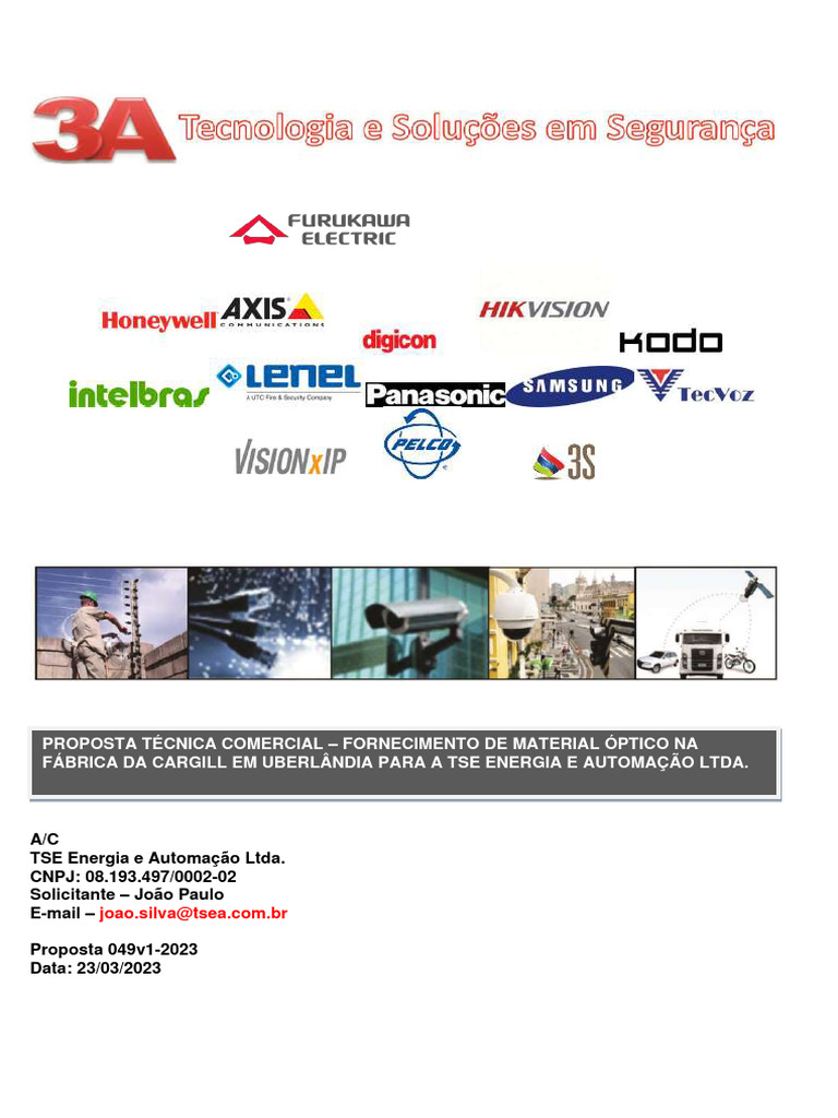 PROPOSTA TÉCNICA COMERCIAL - 049v1-2023 | PDF | Automação | Engenharia ...
