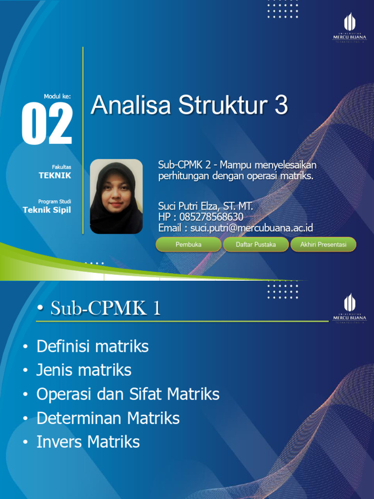 Analisa Struktur 3 (TM2) | PDF