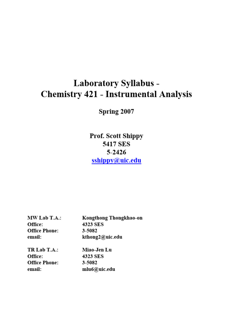 Lab Syllabus | PDF | Experiment | Notebook