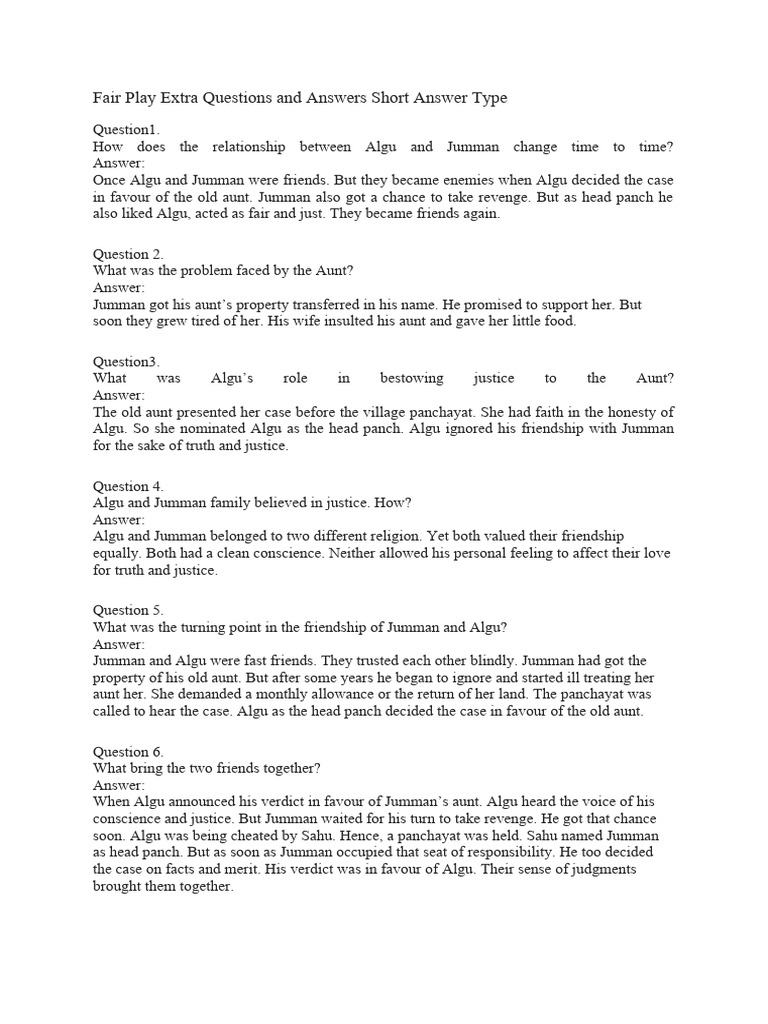 Fair Play | PDF | Wellness