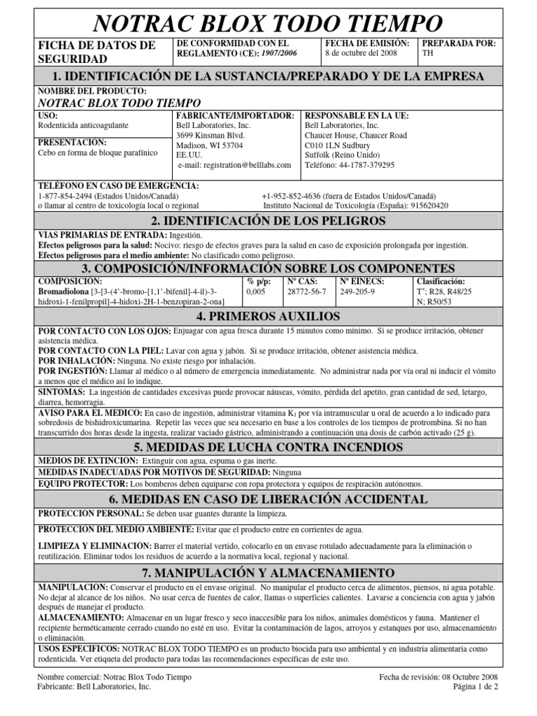 Notrac Blox FS | PDF