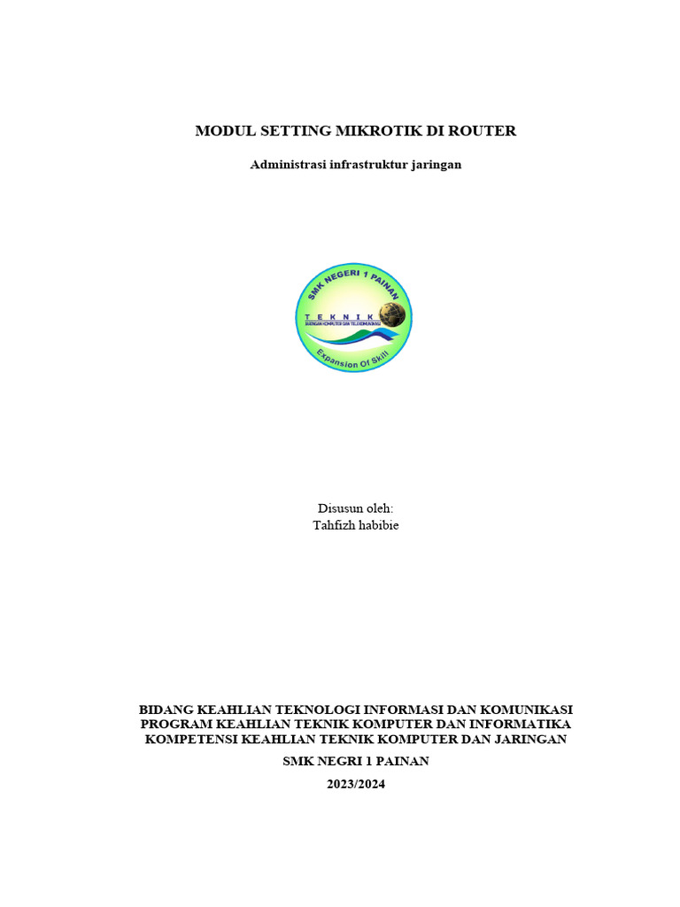 Modul Setting Mikrotik Pada Router | PDF