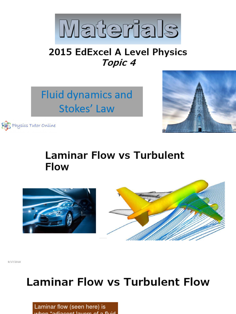 Fluid Dynamics and Stokes Law | PDF | Fluid Dynamics | Drag (Physics)