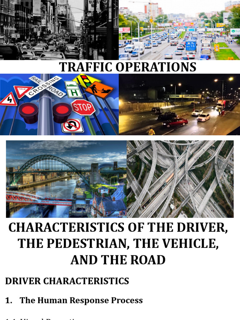 Traffic Operations Part 1 | PDF | Visual Perception | Force