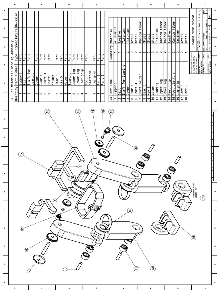 Exploded View Roboleg | PDF