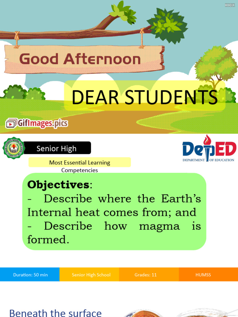 Q1 W3a - Earth's Internal Heat | PDF | Earth | Heat Transfer