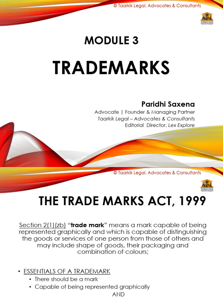 3 Trademarks | PDF | Trademark | Legal Remedy