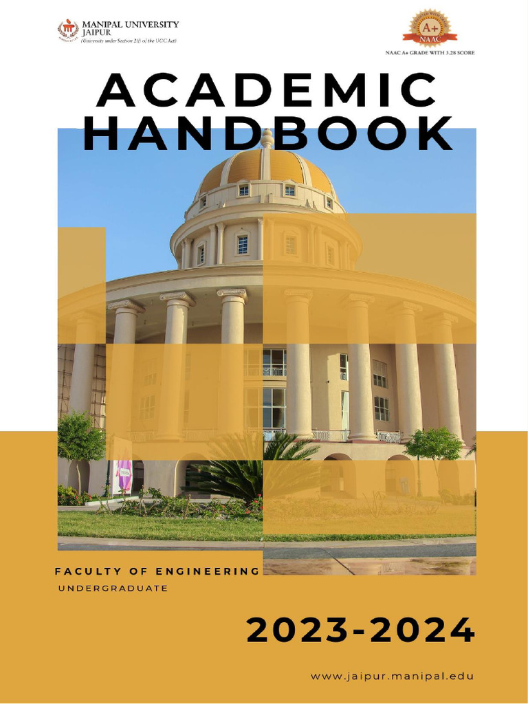 MUJ B.Tech Academic Handbook 2024 | PDF | University And College ...