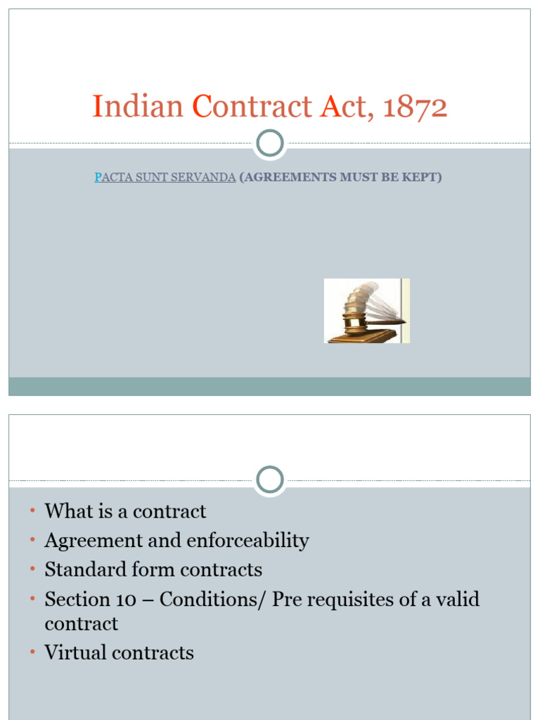 Contract Law | PDF | Consideration | Business Law