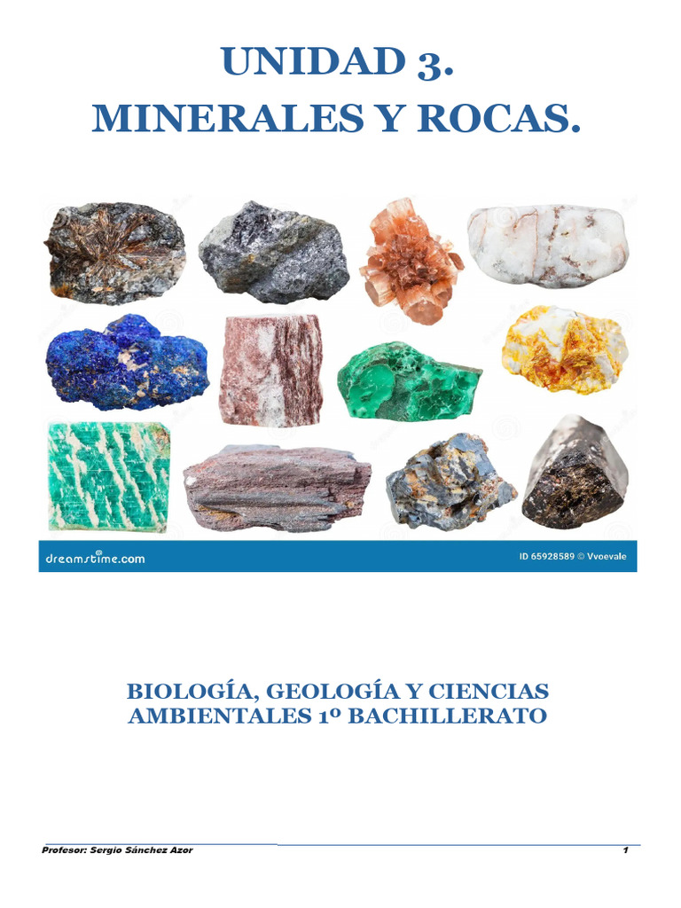 Minerales y Rocas: Clasificación y Ciclo | PDF | Roca (geología ...