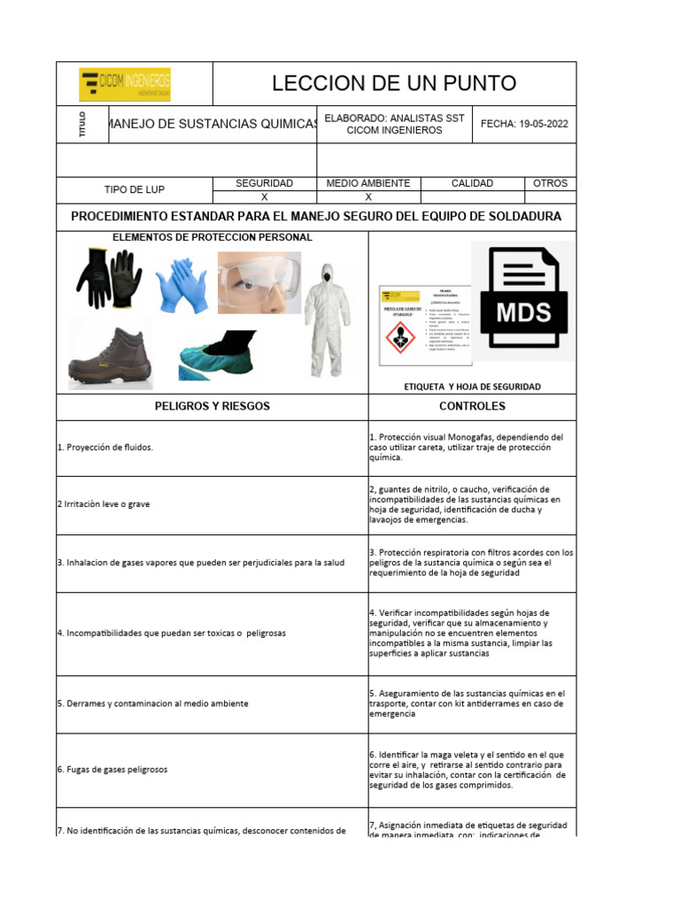 Lup de Sustancias Quimicas | PDF | Química
