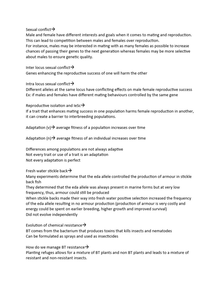 206 Final Review | PDF | Mutation | Natural Selection