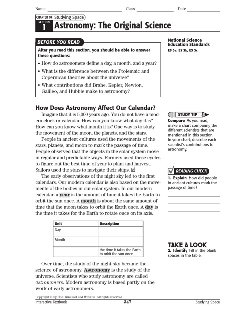 How Do Astronomers Define A Day, A Month, and A Year | PDF