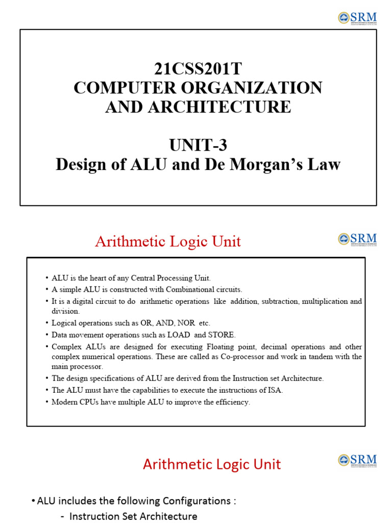 Coa Unit3 | PDF | Central Processing Unit | Multiplication Coa Unit3 | PDF | Central Processing Unit | Multiplication