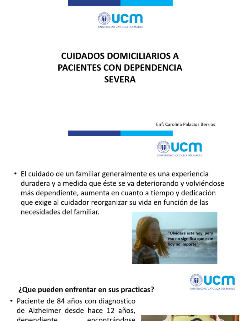 Cuidados Domiciliarios A Pacientes Con Dependencia Severa | PDF | Salud ...
