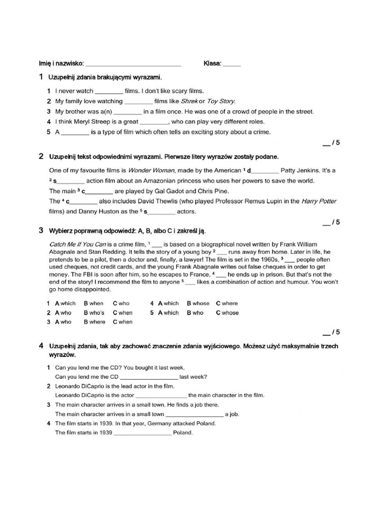 Brainy 7 Unit 1 Test | PDF