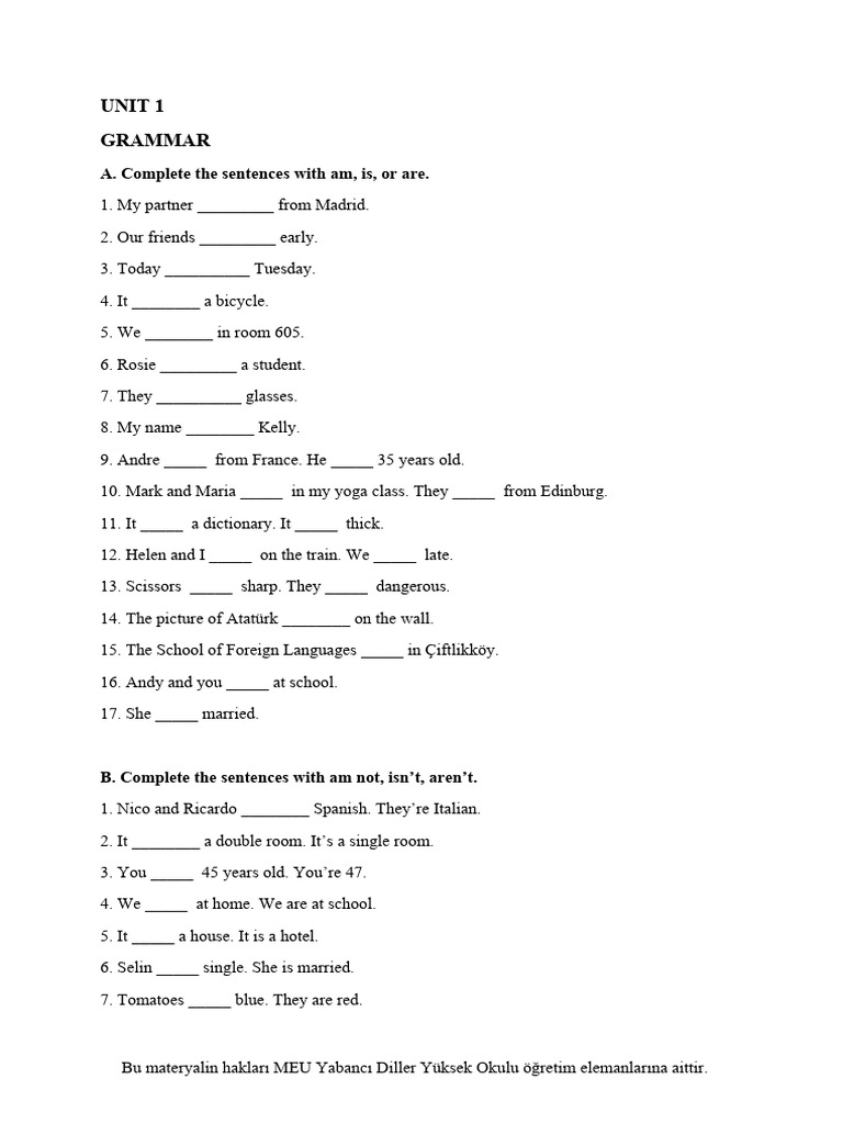 English File Material Unit 1-2 2 | PDF | Adjective | Linguistic Typology