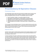 Preambulatory and Operative Clauses | PDF | Clause