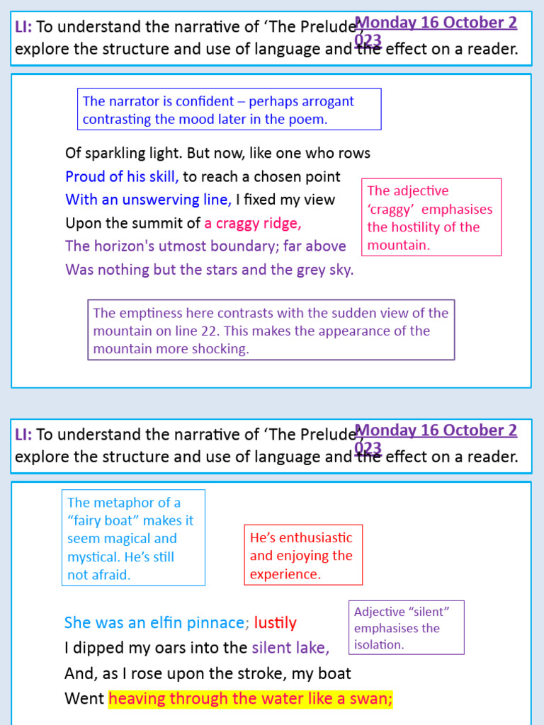 Analyzing 'The Prelude': Themes & Structure | PDF | Art | Poetry