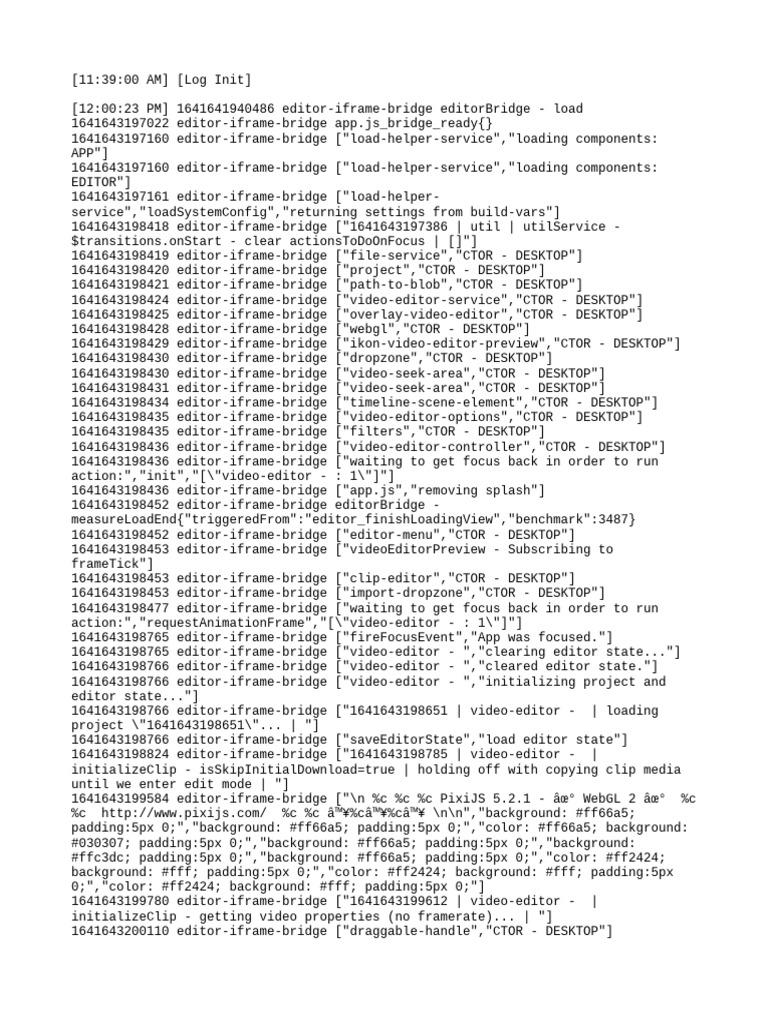 Medal Editor Log 20220108 | PDF | Web Gl | Software Engineering