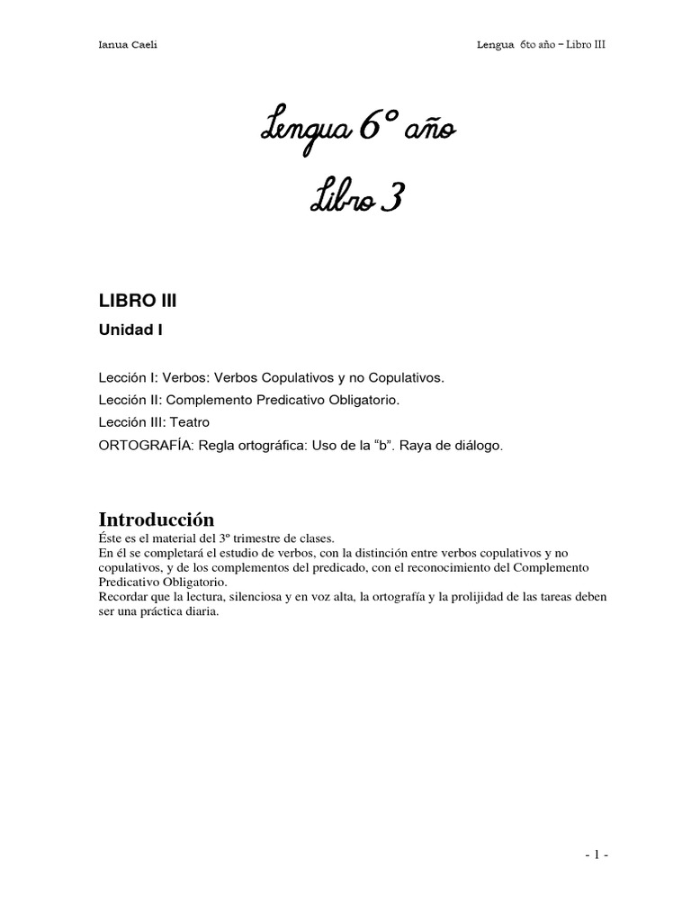 Lengua6 Libro3 | PDF