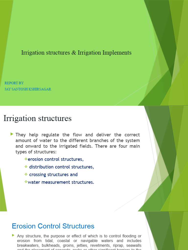 Irrigation Structures Irrigation Implements | PDF | Irrigation | Pump