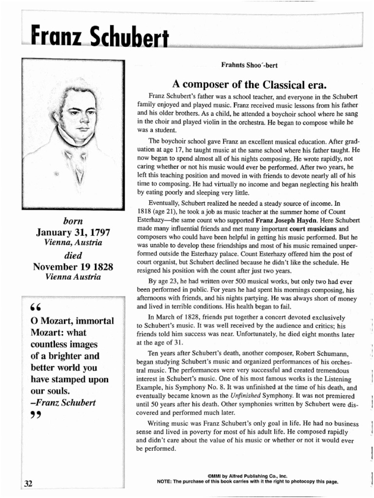 Franz Schubert | PDF