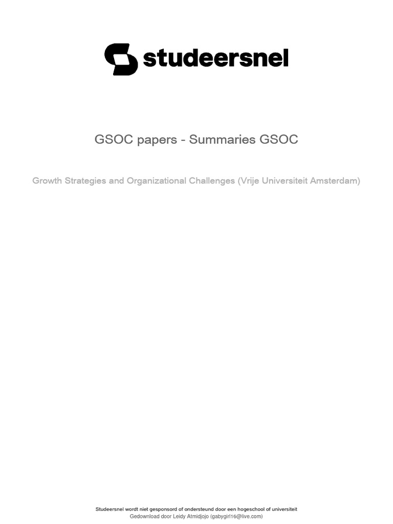 Gsoc Artikelen Samenvatting | PDF | Internationalization | Cognition