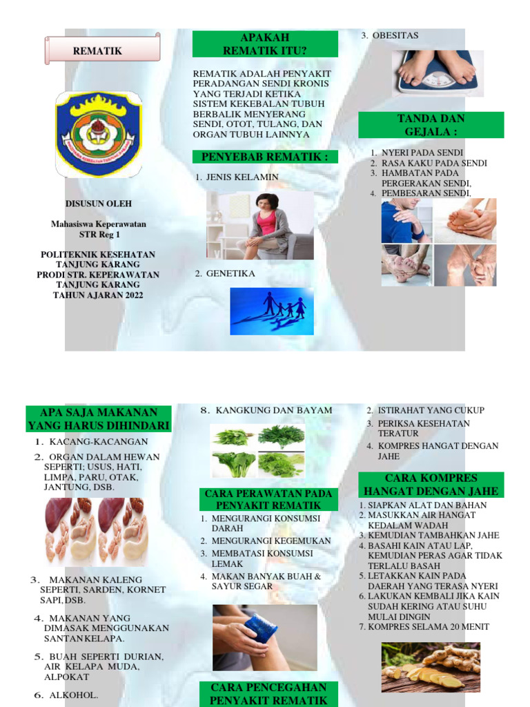 Leaflet Rematik | PDF | Kesehatan Holistik