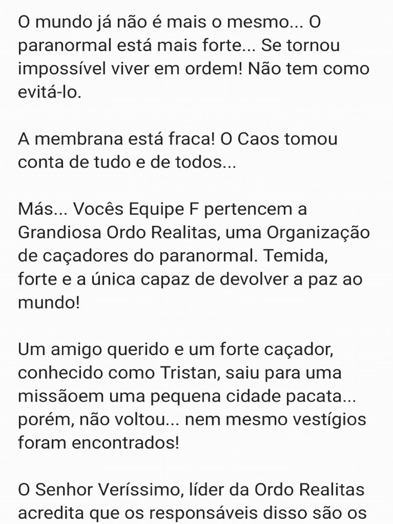 Prologo Caos RPG | PDF