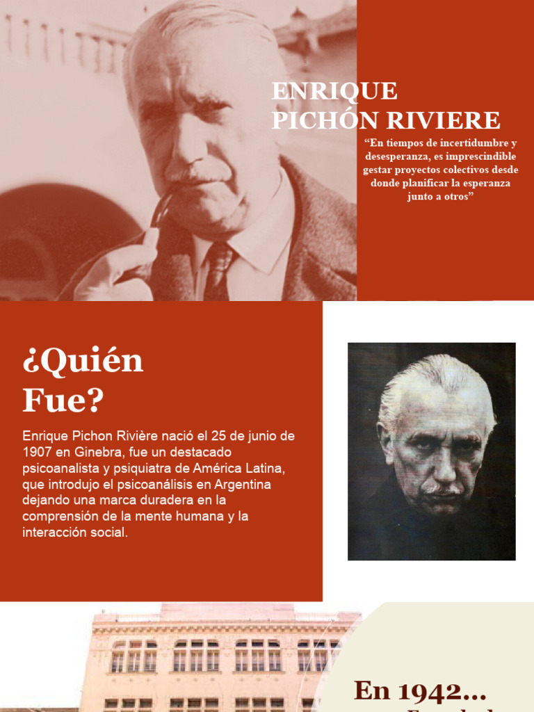 Enrique Pichón Riviere | PDF | Ciencias sociales | Autosuperación