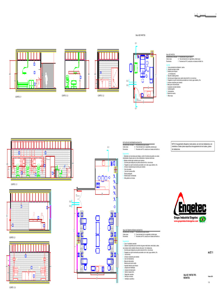 A4-Et-11 - Salas de Partos Tipo. Neonatos-A1 | Descargar gratis PDF | Materiales de construcción ...