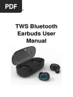 Tws Wireless Bluetooth Earbuds Manual | PDF | Headphones | Bluetooth