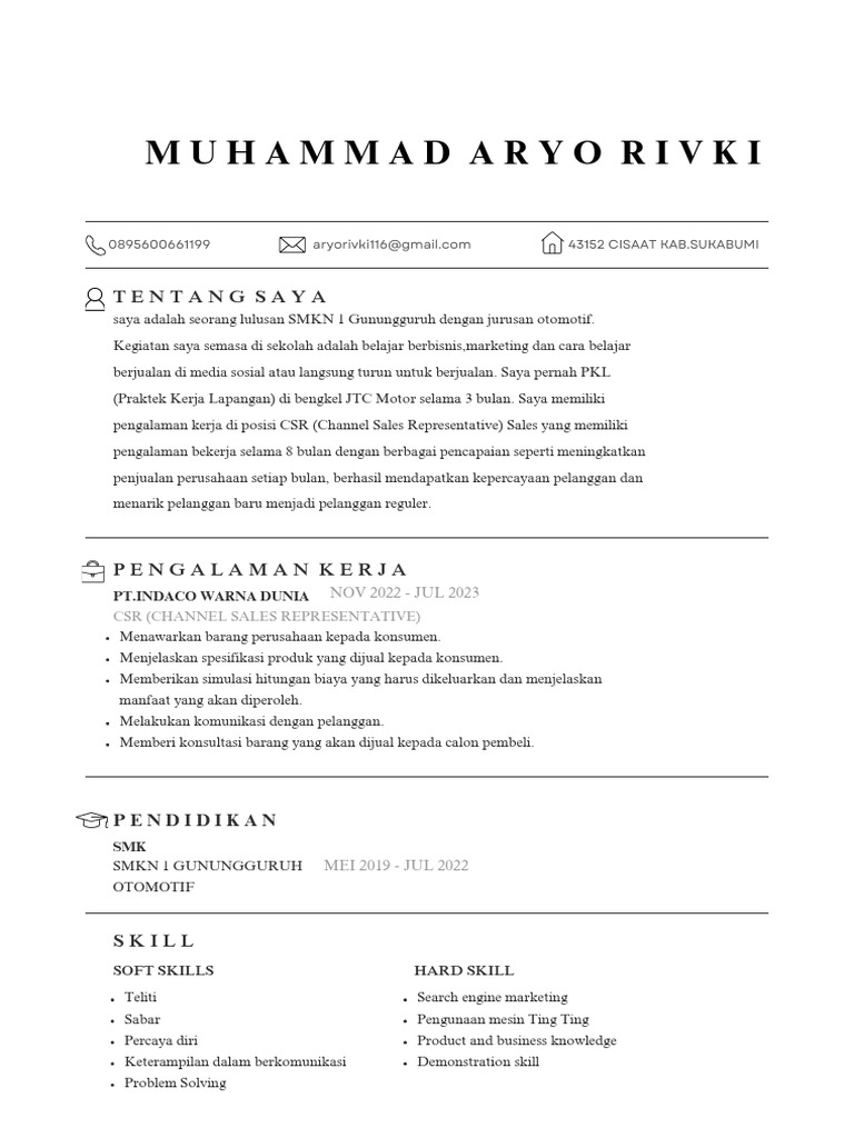 White Simple Resume - 20230926 - 161529 - 0000 | PDF