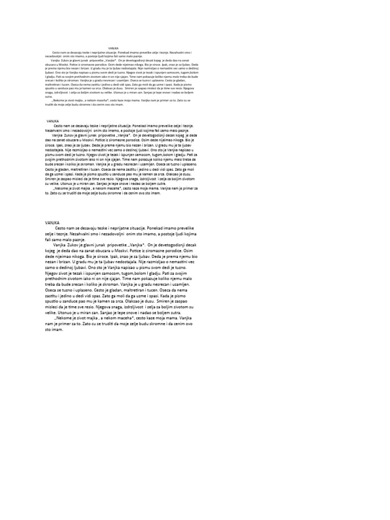 VANJKA | PDF