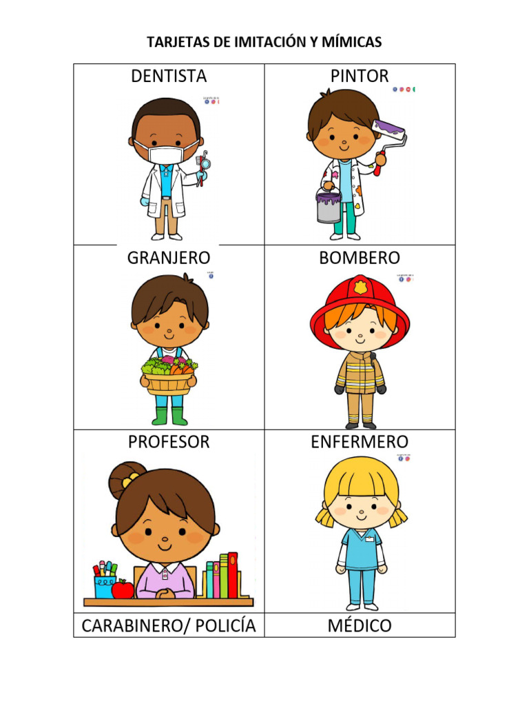 Laminas de Profesiones y Oficios | PDF