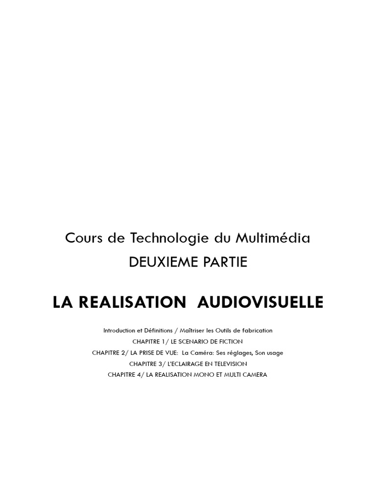 Cours Techno Media Deuxieme Partie - Chap 1 | PDF