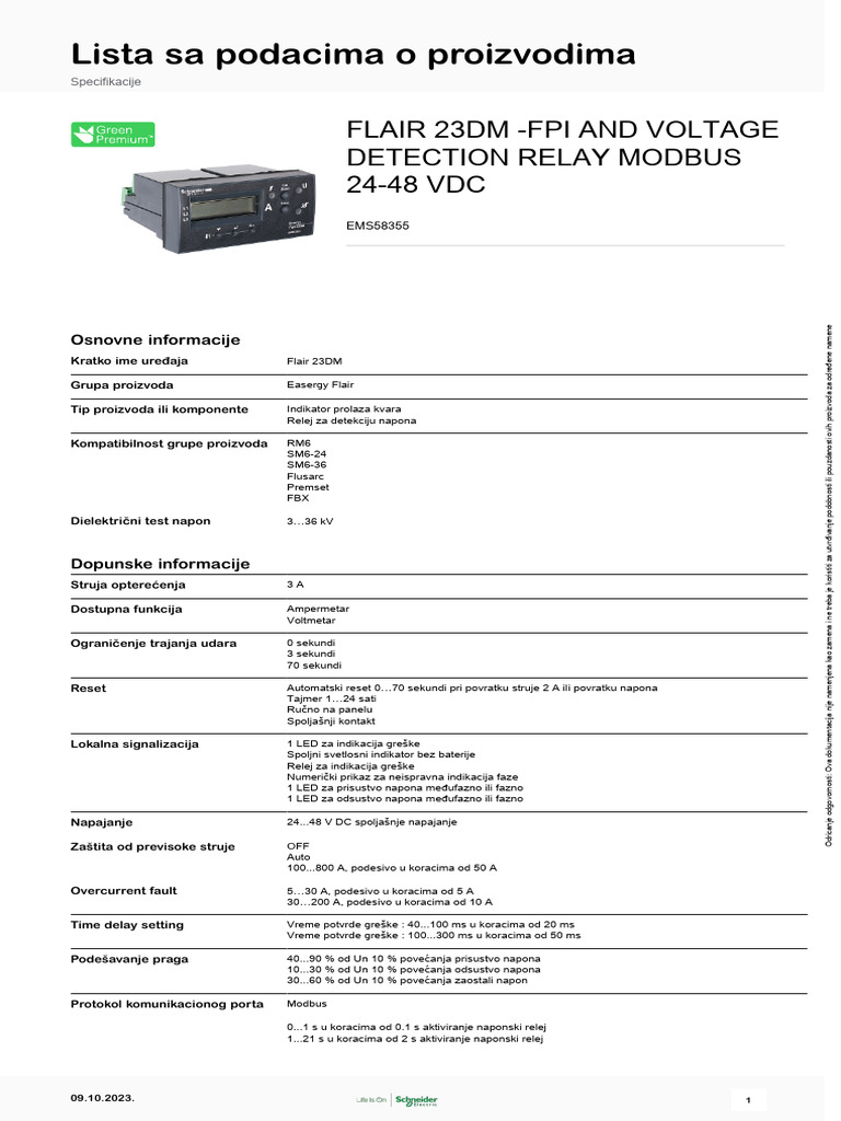 Easergy Flair - EMS58355 | PDF
