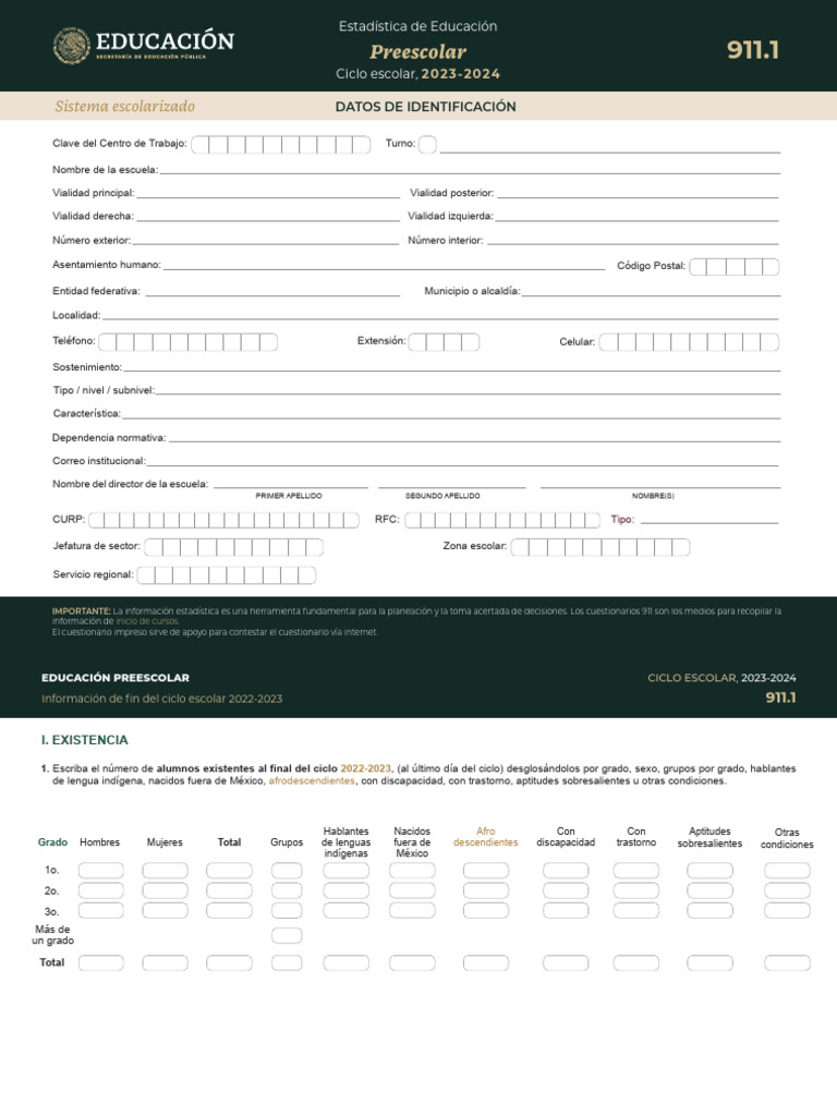 Preescolar - 911-1 | PDF | Educación de la primera infancia | Educación ...