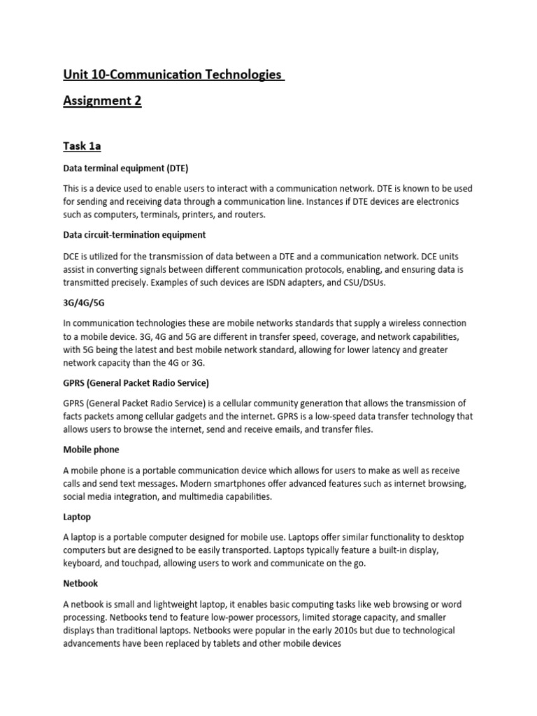 Unit 10 Assignment 2 Etinosa Enomayo 1.1 | PDF | Computer Network ... Unit 10 Assignment 2 Etinosa Enomayo 1.1 | PDF | Computer Network ...