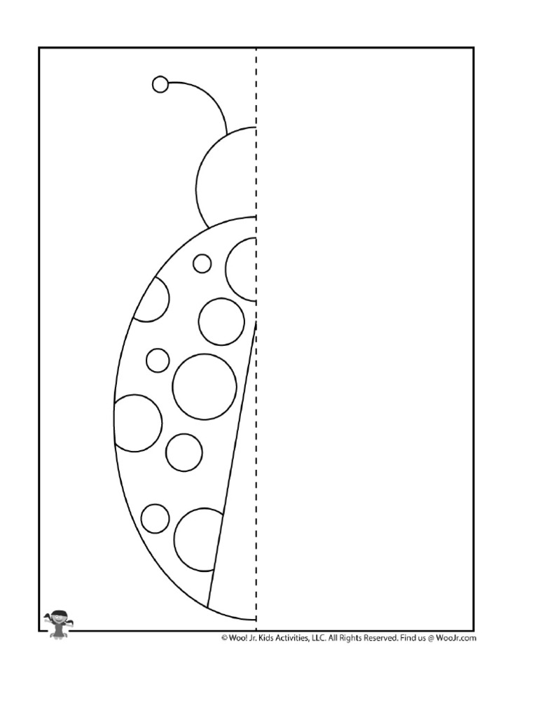 Ladybug Symmetry Art Activity - Woo! Jr. Kids Activities - Children's ...
