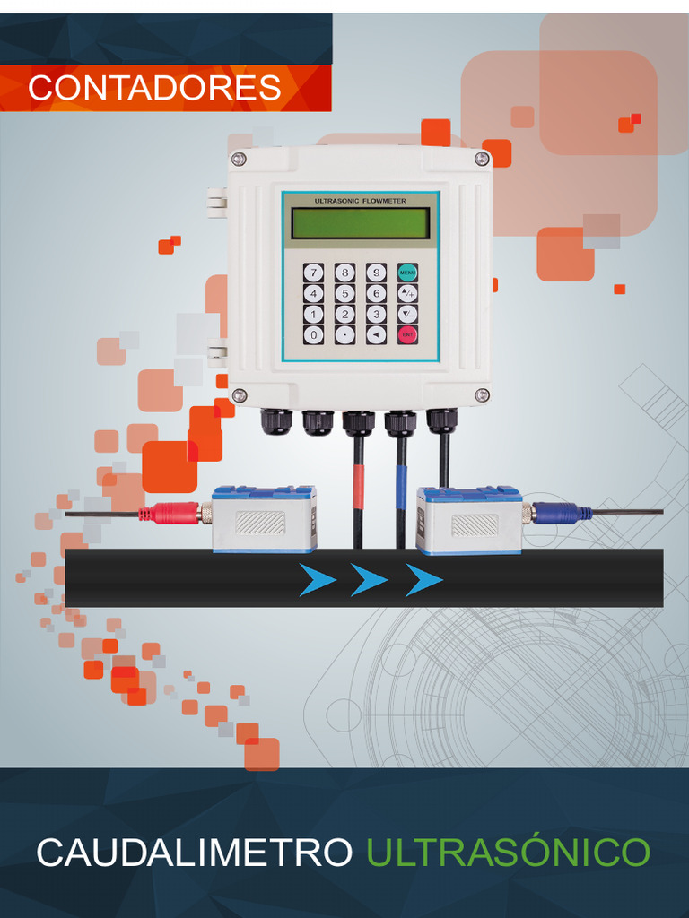 Caudalimetro No Invasivo[1] | PDF | Medición de flujo | Ultrasonido