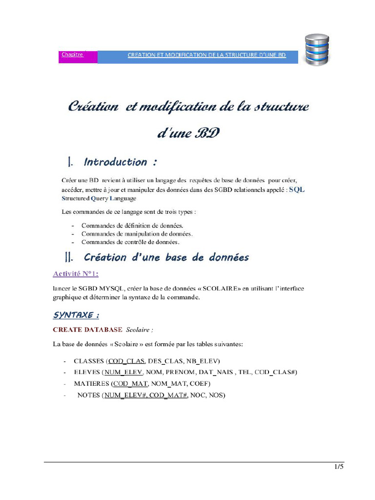 Cours LDD | PDF | Programmation informatique | Données informatiques