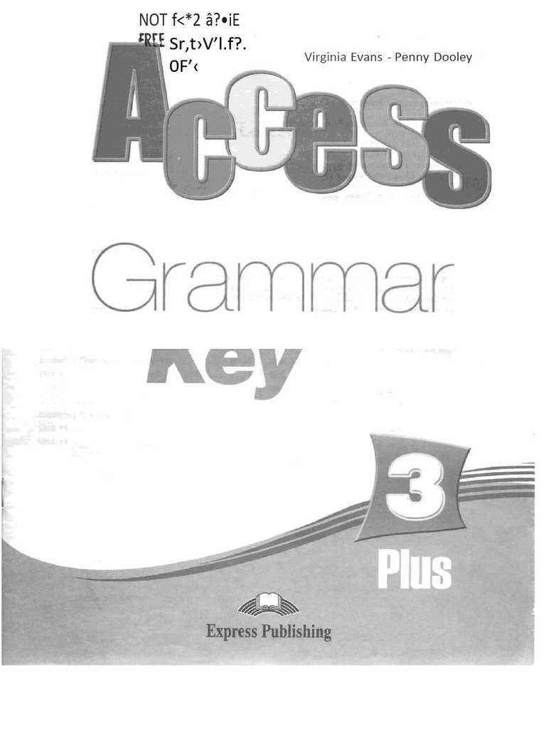 Access 3 Grammar Workbook Solutions | PDF | Language Arts & Discipline