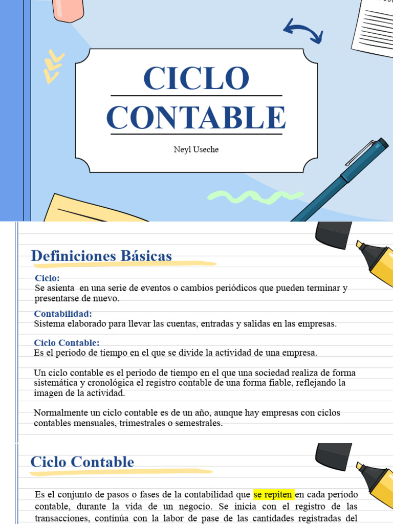 Ciclo Contable | PDF | Contabilidad | Estado financiero