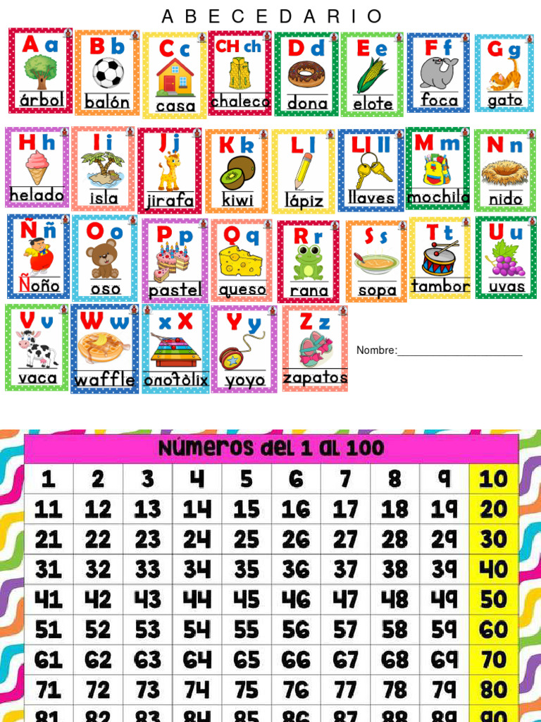 Abecedario y Numeros | PDF