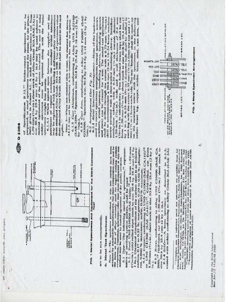 Astm - D1384 - 2 | PDF