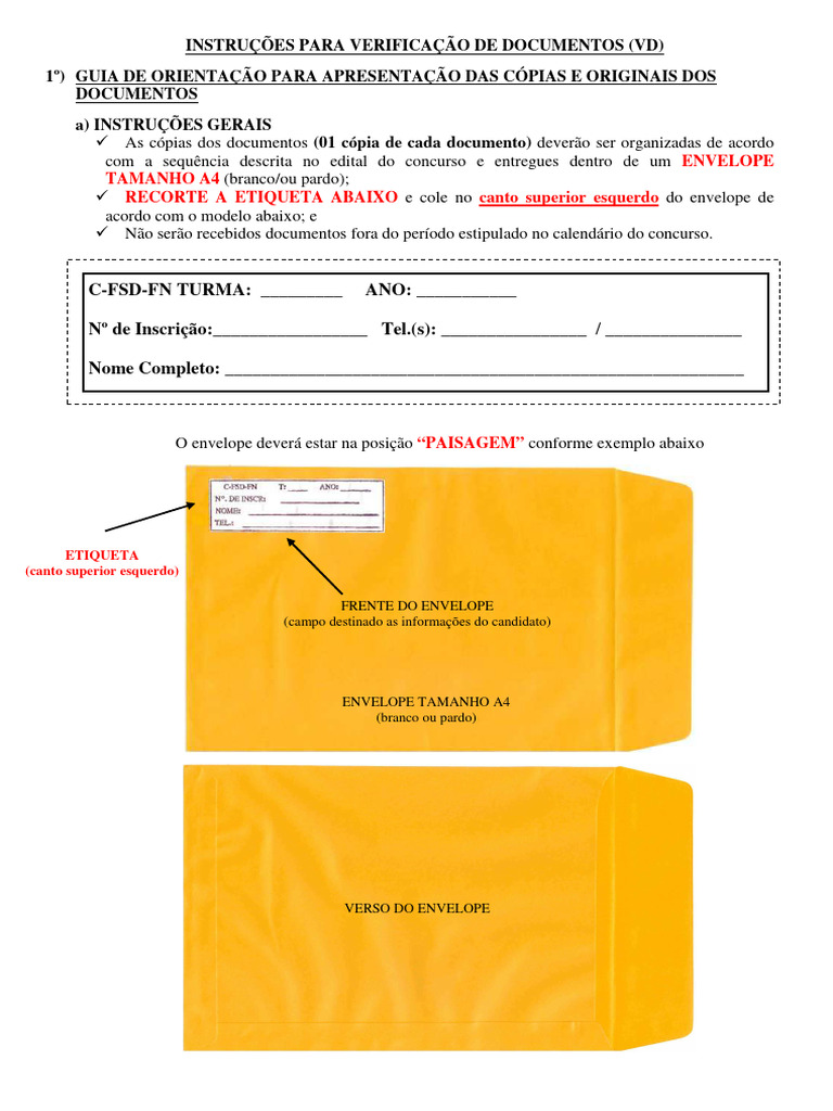 Procedimentos para VD | PDF | Documento | Governo