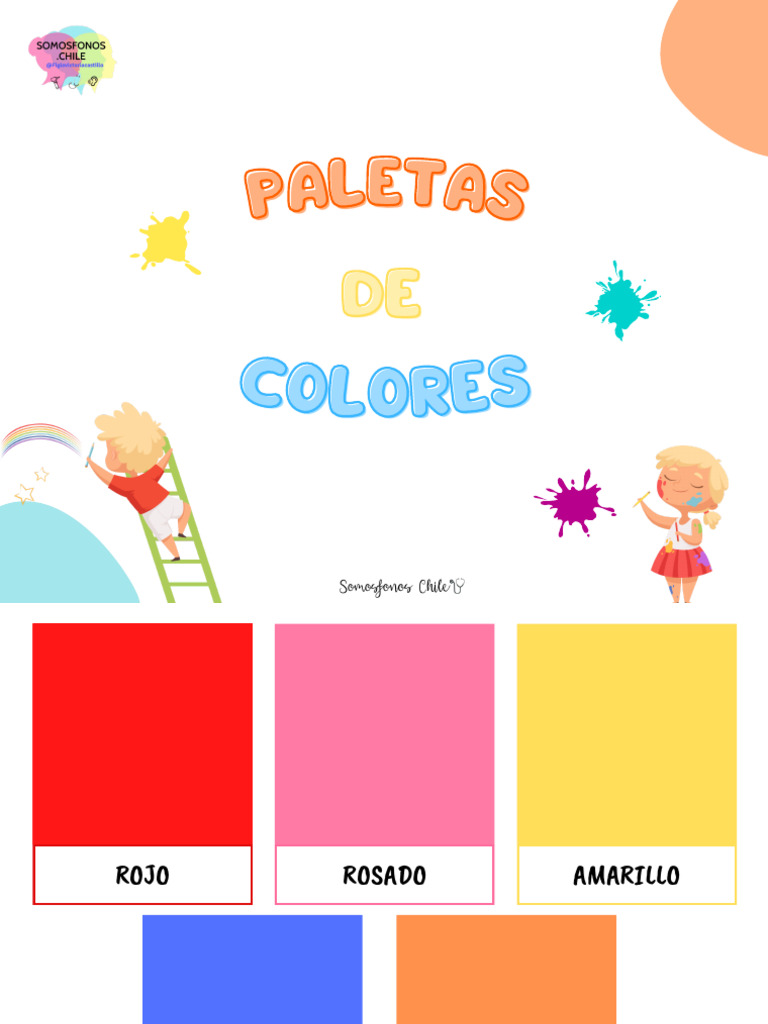 Paletas de Colores: Guía de Recorte | PDF