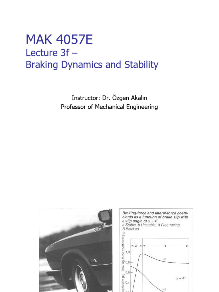 VSD-3f-Braking Dynamics and Stability | PDF